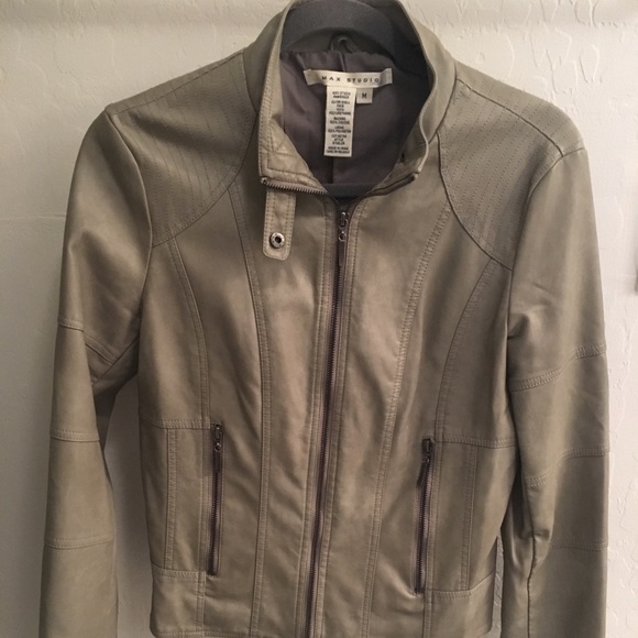Max Studio | Jackets & Coats | Max Studio Leather Jacket M | Poshmark